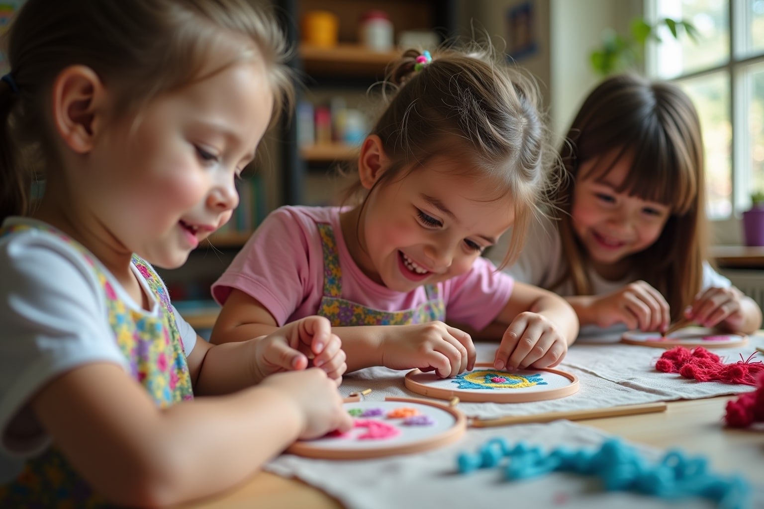Sticken für Kinder: Kreative Handarbeitsideen
